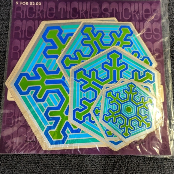 Rickie Tickie | Wall Decor | 968 Rickie Tickie Stickies Blue Retro ...